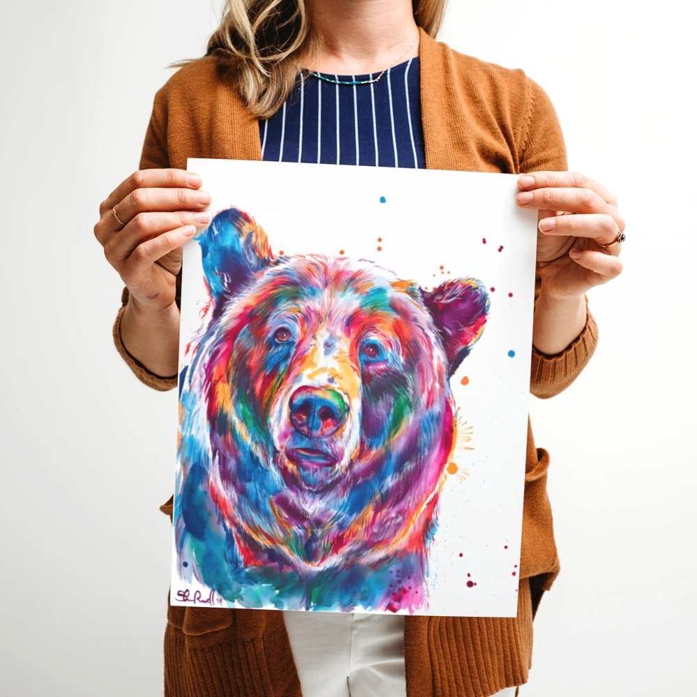 Bear - Watercolor Print – Shaunna Russell