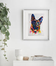 German Shepherd - Watercolor Print – Shaunna Russell